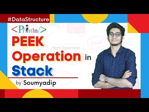 #6.4 Peek Operation in Stack | with Coding | Stack | Data Structure | Println
