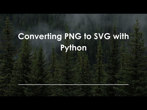 Converting PNG to SVG with Python