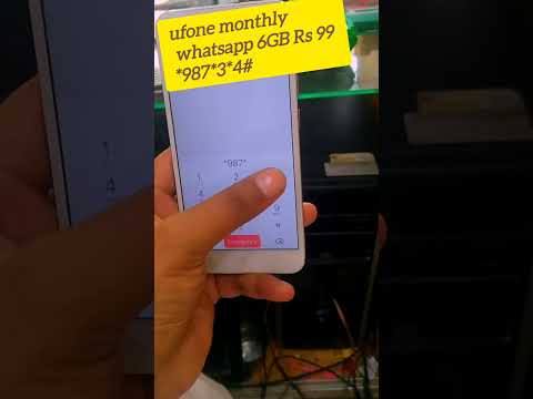#Ufone monthly #WhatsApp 6GB Rs99 package *978*3*4# #HK technical2024