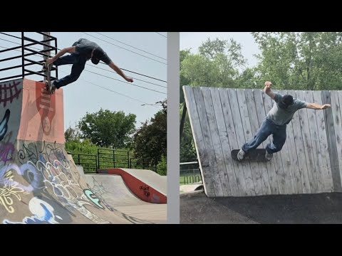 Saturday Skateboard Session In West Salem, Wisconsin And La Crosse, Wisconsin - Brandon Hanson.