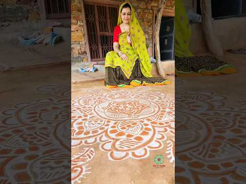 Mandana | Rajasthani Art | Tribal Art #shorts #indianart #rajasthani #tribalart #art