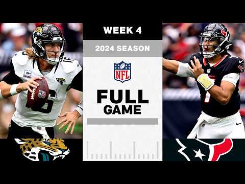 FULL GAME!! Jacksonville Jaguars vs. Houston Texans | NFL 2024 Season Week 4