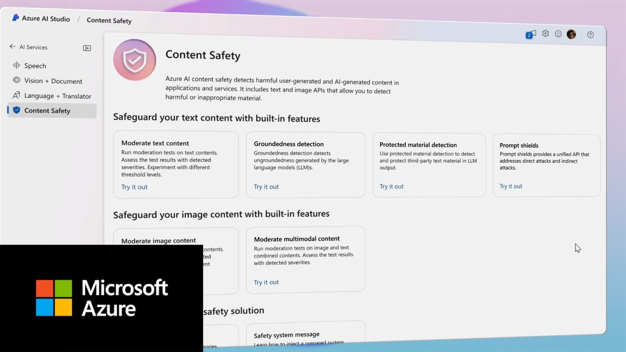 Guide to Building Safe AI Apps with Azure AI Content Safety