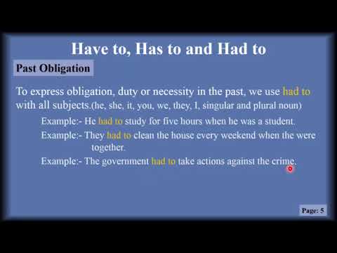 Have to/ Has to (Intercom One, Lecture 04)