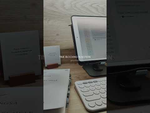 this is me creating time blocking in notion #notion #productivity