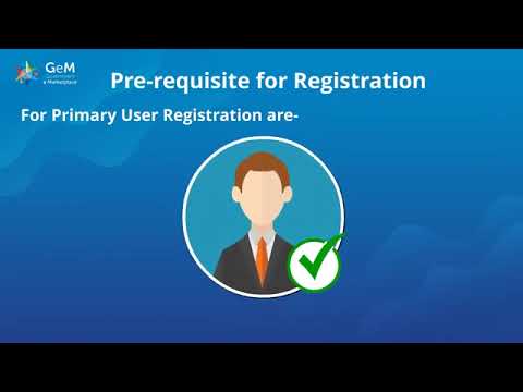 How to Register GeM Portal as seller government e marketplace GeM Registration Step by step guide