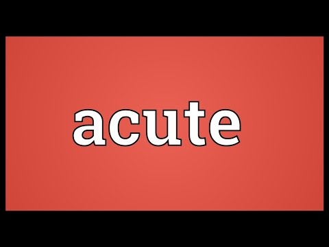 Acute Meaning