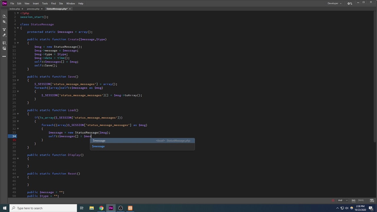 Create Easy Status Messages for Forms - PHP Coding Tutorial