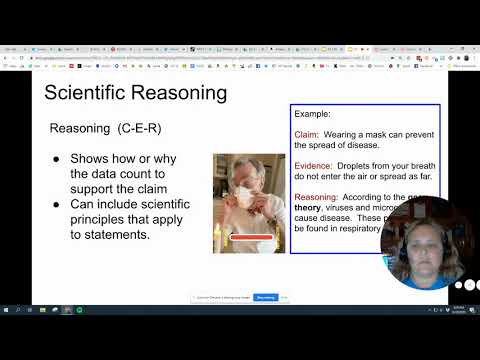 Claim Evidence and Reasoning