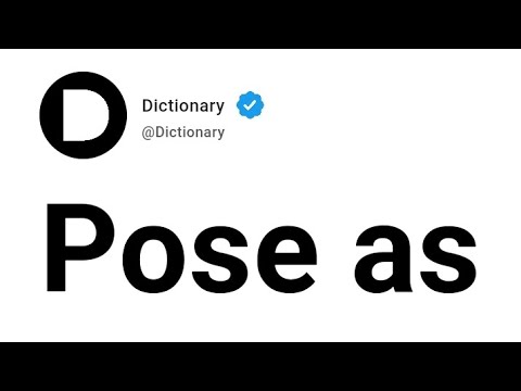Pose as Meaning In English