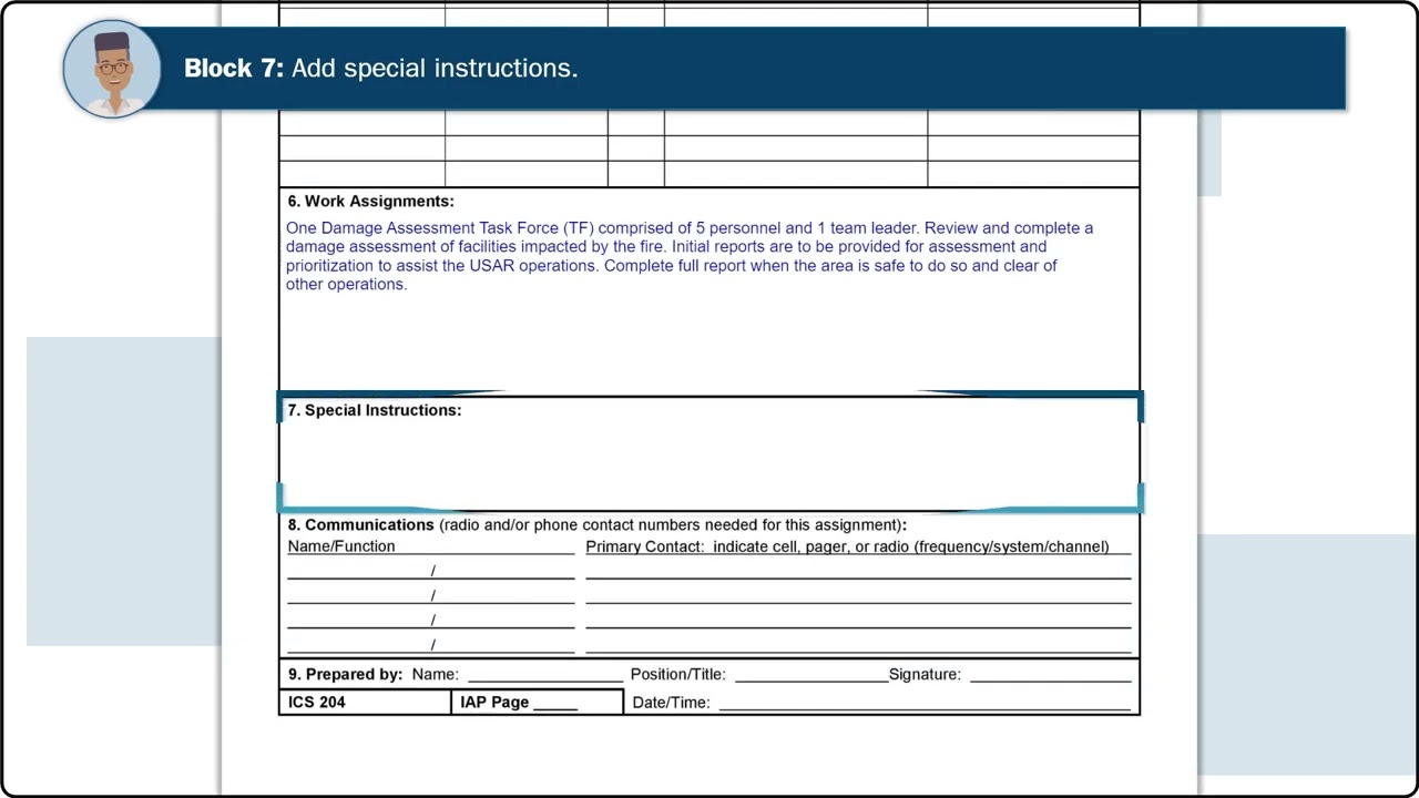 ICS Form 204 Video