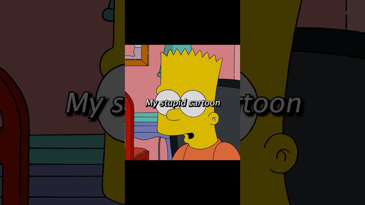 Bart's game was made into a cartoon...😅