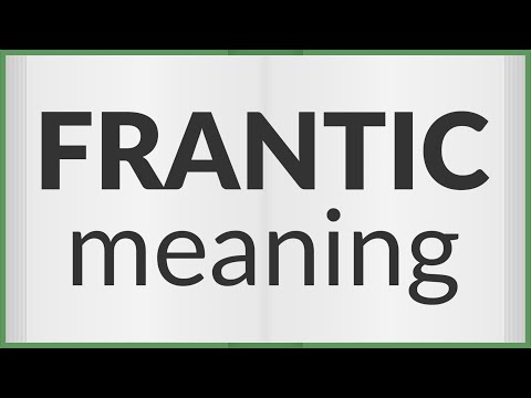 Frantic | meaning of Frantic