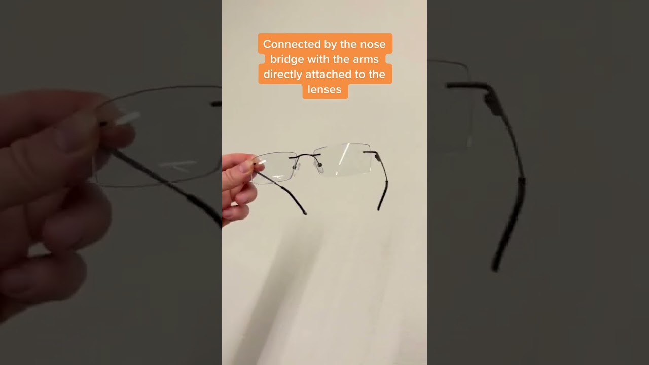 Looking for a lightweight and comfortable fit? Try rimless #glasses #eyeglasses #rimless #frames