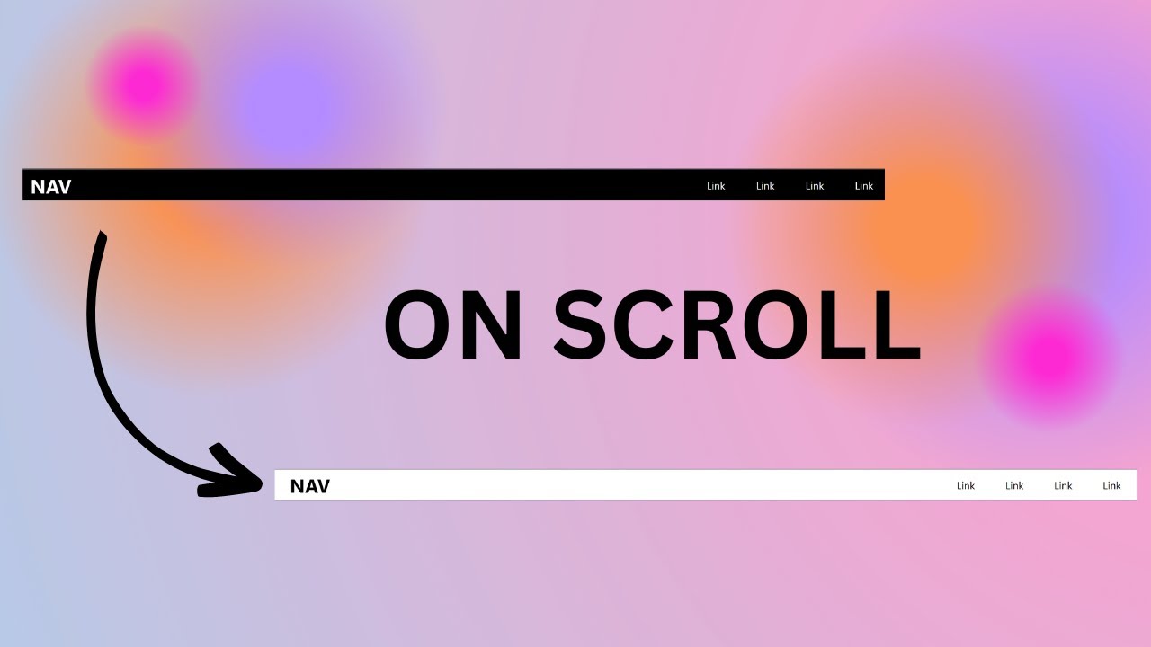 How to change nav bar color after scroll | HTML CSS JAVASCRIPT