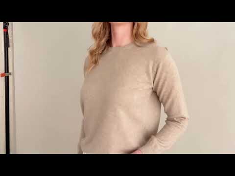 SS25 Evelyn 2 Ply Crew Neck Cashmere Sweater