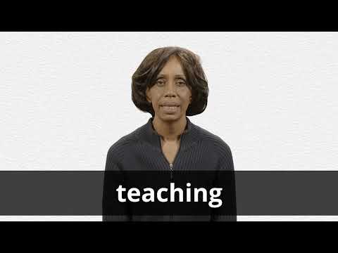 TEACHING definition and meaning | Collins English Dictionary