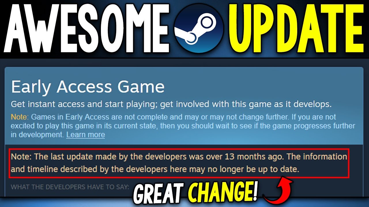 Steam's New Update: Enhancing Transparency for Early Access Games ...