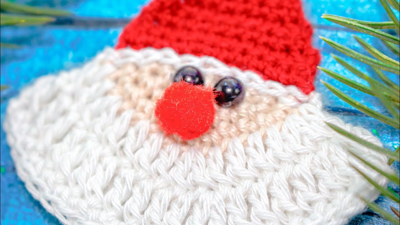 Crochet Tutorial Santa Face | DIY 100 Ideas