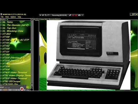 ATTRACT MODE MAME MESS VT131 VT 131 DEC Digital Equipment Corporation 1981 COMPUTER BOOT START UP SC