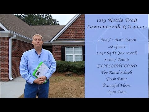 SOLD!!! CLOSED 5/15/15 - 1219 Nestle Trail Lawrenceville GA 30045