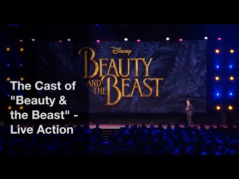 Disney's Beauty and the Beast - Live Action Cast 2017 w Emma Watson, Dan Stevens