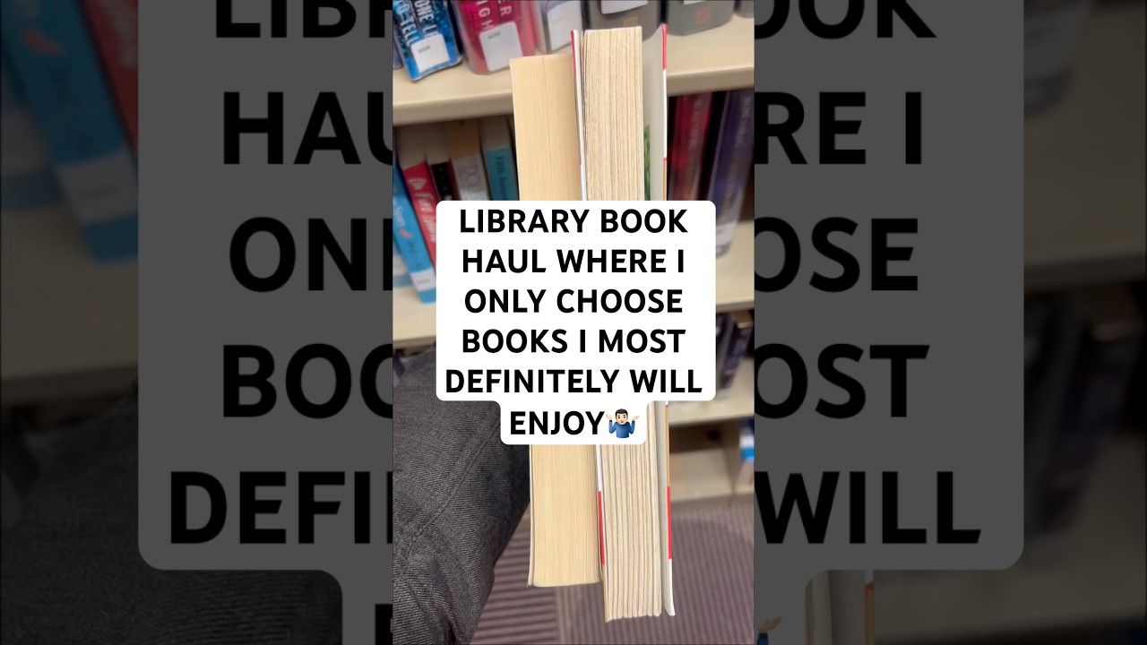 Library Book Haul where I take zero risks and only choose books I will definitely like 🙋🏻‍♂️🙂📚
