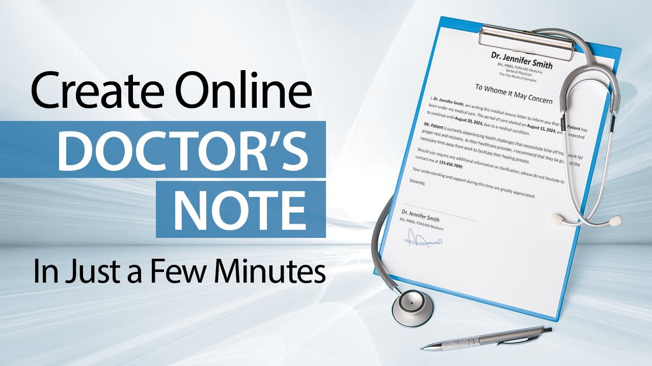How to Create a Free Doctor Note Online in Just Few Minutes