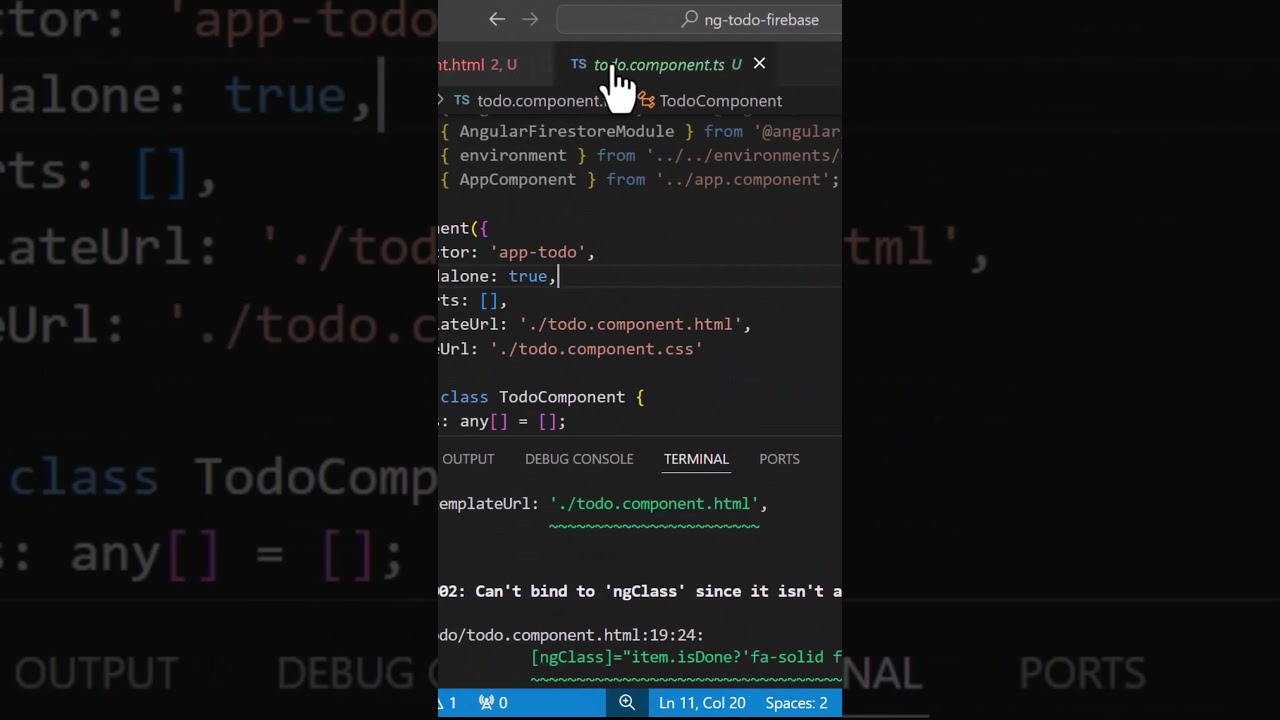 Can't bind to ngClass since it isn't a known property in angular #angular  #shorts #jayanttripathy