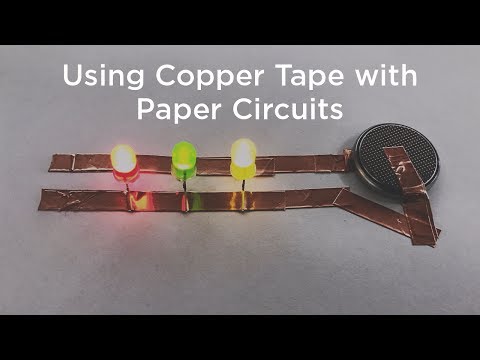 Using Copper Tape with Paper Circuits - Video Tutorial Australia