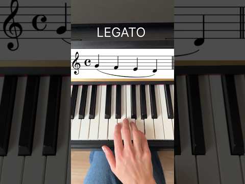legato, non legato, staccato #piano #pianotutorial #musictheory #theory