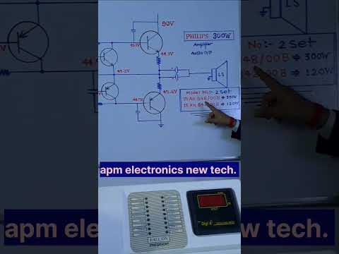 #Shorts Audio amplifier Philips Stereo amplifier circuit diagram Details