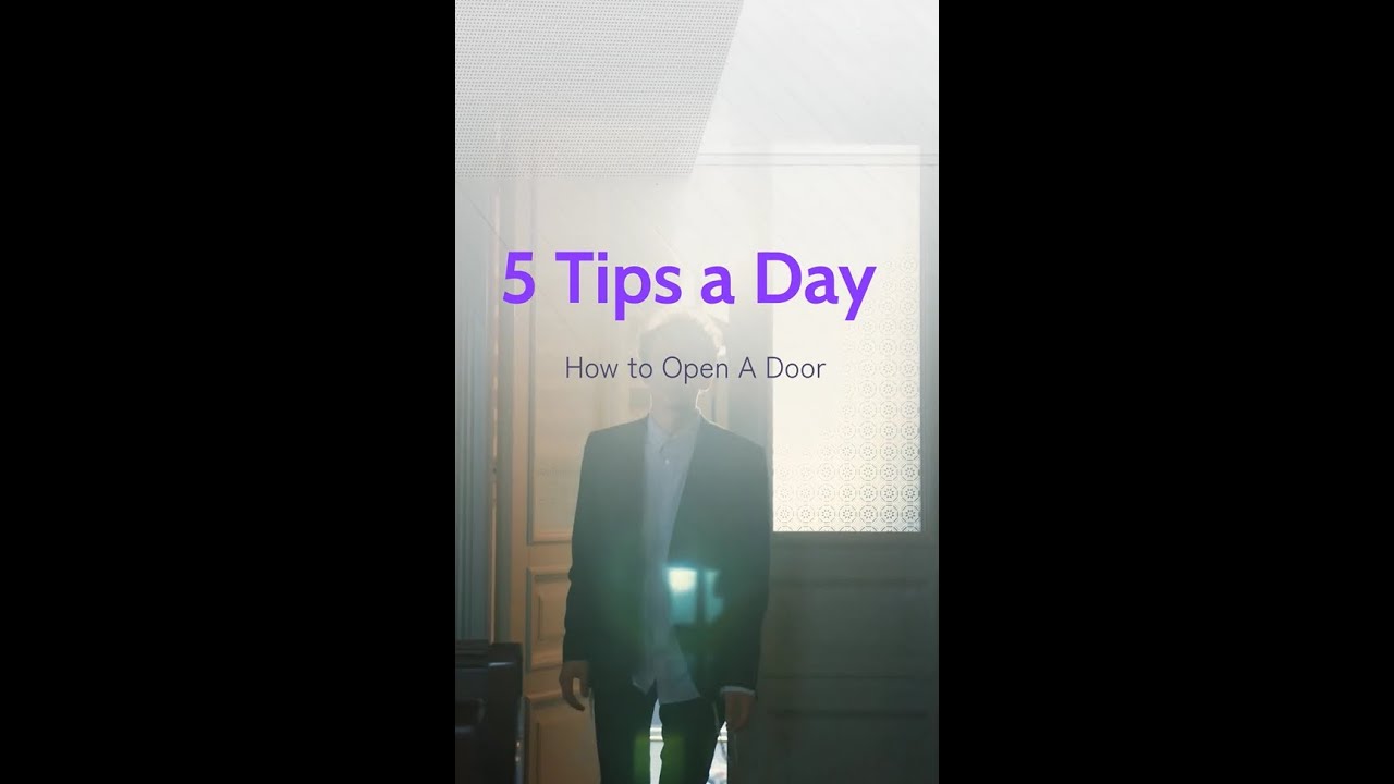 5 Tips a Day: How to Open a Door｜9gag AI｜Why you close?｜Not Only Hand｜Creative AI