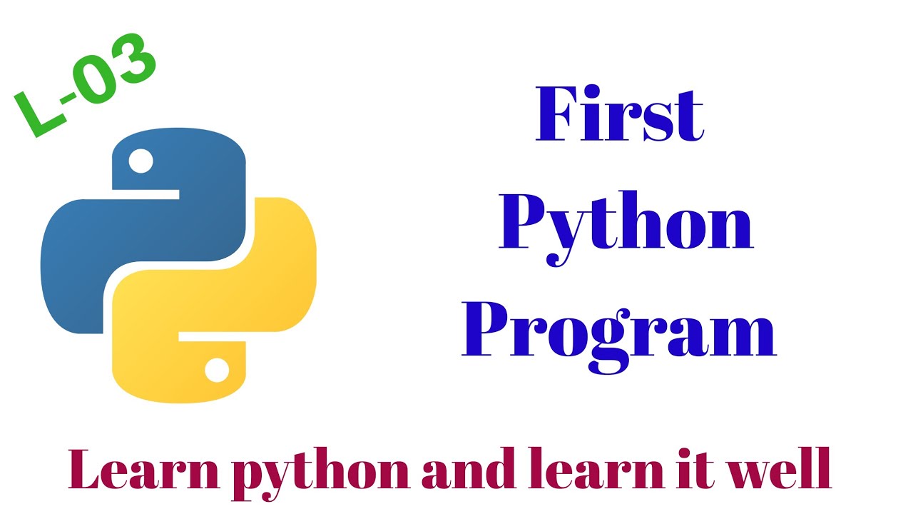 How to run Python script || Hello world program in Python