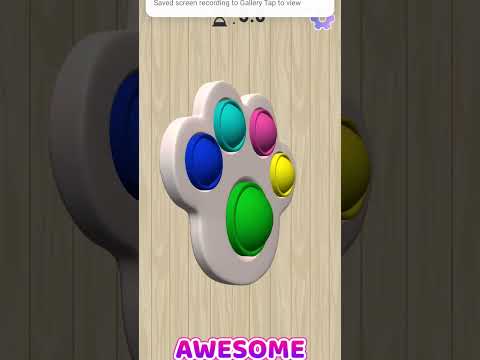 Pop it game play #asmr #fidget #shorts