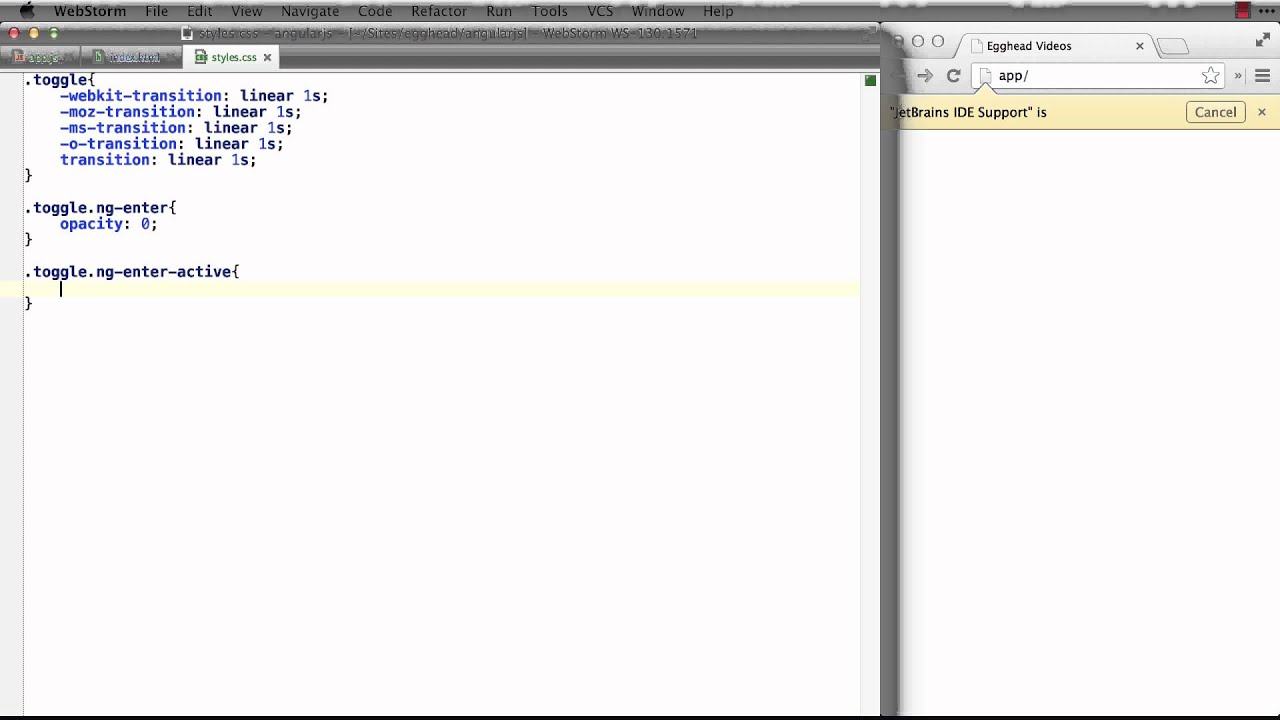 Egghead.io - AngularJS - animation basics