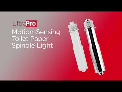 64758, 65466: UltraPro Motion-Sensing Toilet Paper Spindle Light - Operation