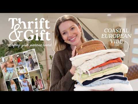 a "Italian Summer" pinterest thrift haul for a post-divorce friend ❤️🩹 | THRIFT + GIFT