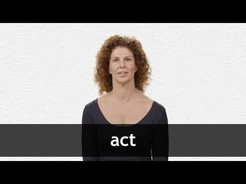 ACT definition and meaning | Collins English Dictionary