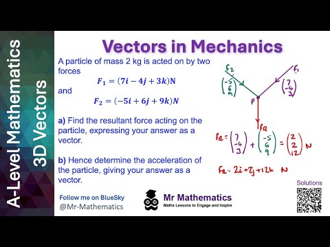 Applications of Vectors to Mechanics | A-Level Pure Maths 🎯📐 | Mr Mathematics