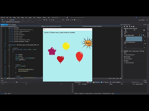 GitHub - mooict/Balloon-Pop-Arcade-Game-in-Windows-Form: Make a simple ...