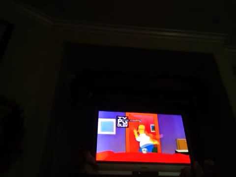 The Simpsons Theme Song with the TV Rating TV-14 D,L,S,V,