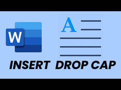 How To Insert a Drop Cap In Microsoft Word