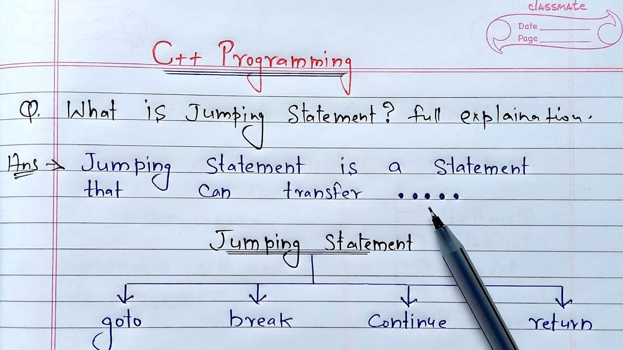 C++ Jumping Statements | Learn Coding