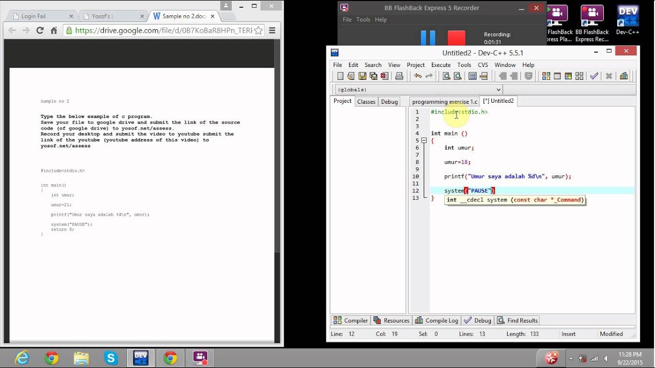 programming exercise 2 nizz