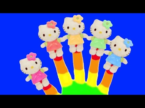 Finger Family Song Frozen Elsa Olaf Talking Tom Peppa Pig Hello Kitty ...