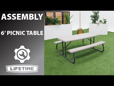 Lifetime 6-Foot Picnic Table | Lifetime Assembly Video