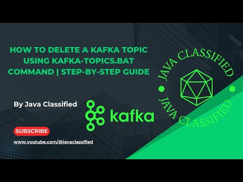 How to Delete a Kafka Topic Using kafka-topics.bat Command | Step-by-Step Guide