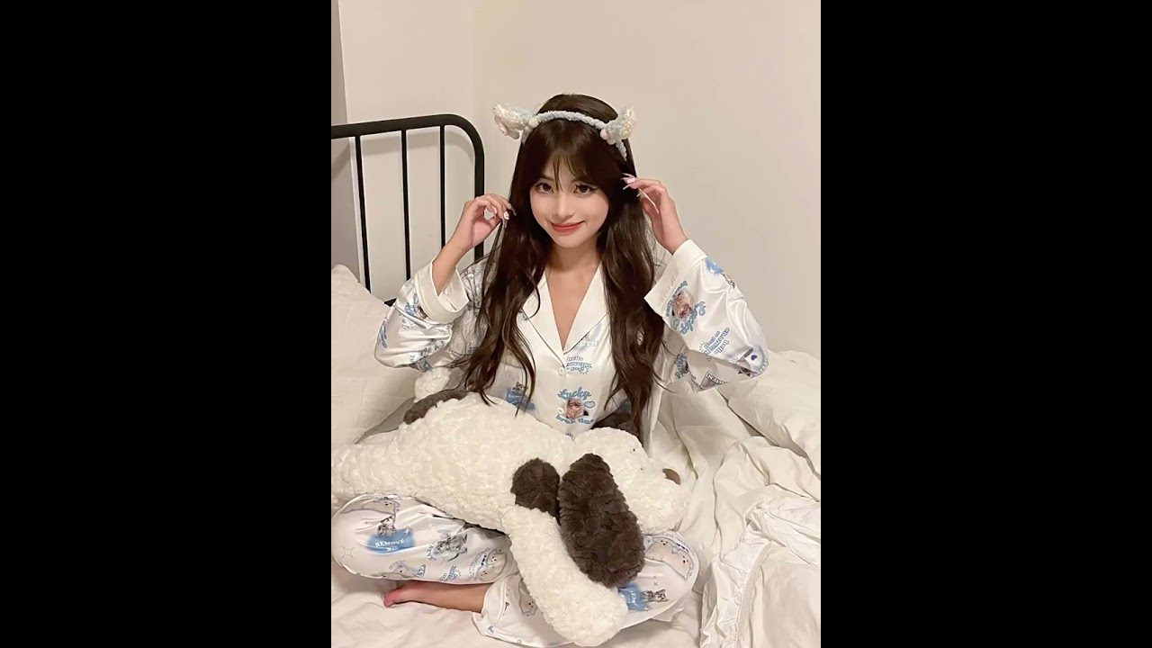 Sweet Girly Style Cute Kitten Print Pajama Set #kawaii #aesthetic #softgirl #shorts #kawaiicute