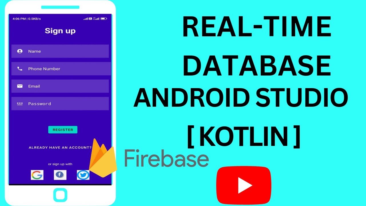 FIREBASE REALTIME DATABASE || ANDROID STUDIO || KOTLIN || TABLE LAYOUT -SAVE, LOAD, UPDATE USER DATA
